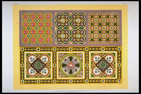 Encaustic Wall Tiles Geometric Patterns By Editorial Stock Photo ...