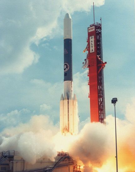 Liftoff Delta Rocket Kennedy Space Center Editorial Stock Photo - Stock ...