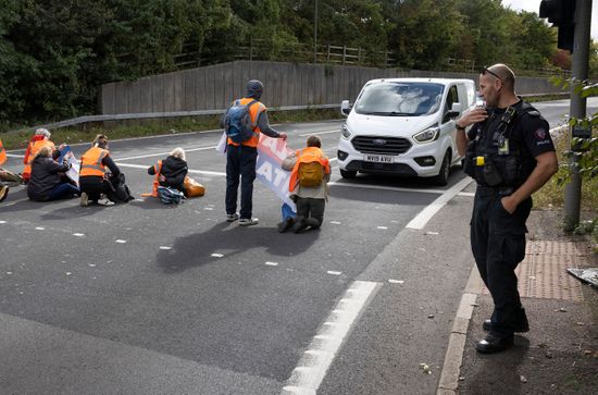 Lone Police Officer R Calls Backup Editorial Stock Photo - Stock Image ...