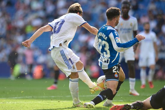 Luka Modric Real Madrid Shot Goal Editorial Stock Photo - Stock Image ...