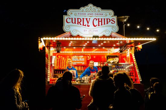 People Seen Buying Curly Chips During Editorial Stock Photo - Stock ...