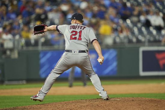 Minnesota Pitcher Tyler Duffey 21 Throws Editorial Stock Photo - Stock ...