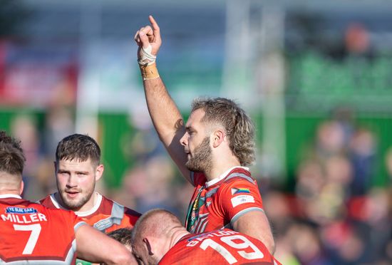 Keighleys Charlie Graham Celebrates His Try Editorial Stock Photo ...