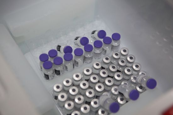 Pfizer Vaccines Packaged Cooler Boxes Bangkok Editorial Stock Photo ...