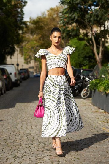 Jessica Verratti Street Style Editorial Stock Photo - Stock Image ...