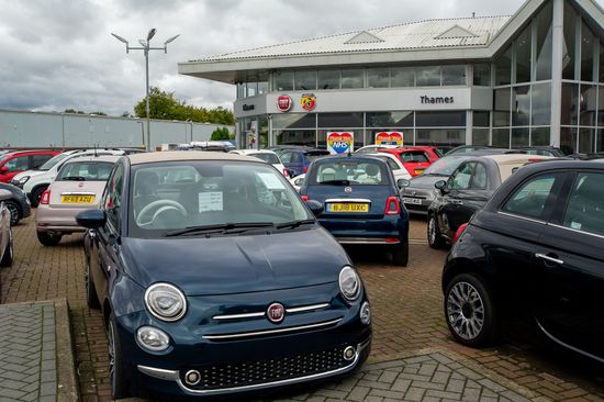 Fiat Car Dealership On A4 Slough Editorial Stock Photo - Stock Image ...
