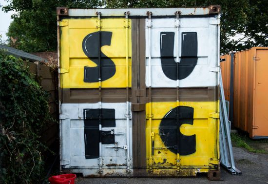 Sutton United Logo Painted On Cabin Editorial Stock Photo - Stock Image ...