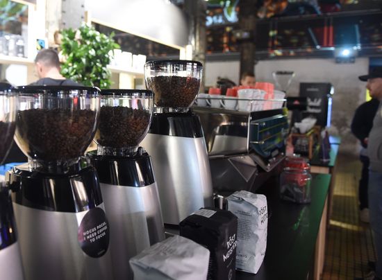 Coffee Machines Exhibited 2021 Vienna Coffee Editorial Stock Photo ...