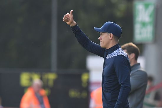 Stevenage Fc Manager Alex Revell During Editorial Stock Photo - Stock ...