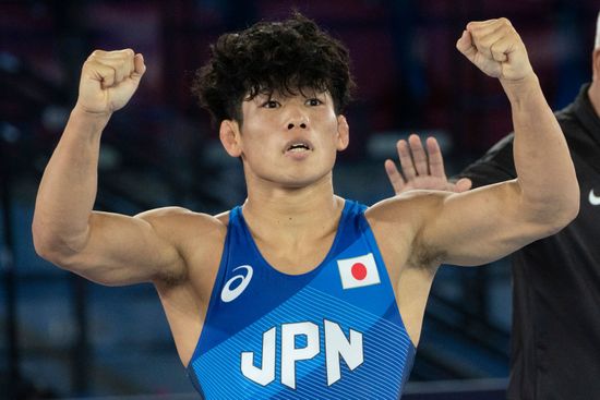 Kensuke Shimuzu Japan Reacts After Winning Editorial Stock Photo ...
