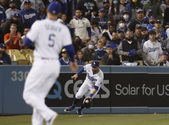 Los Angeles Dodgers Left Fielder Aj Editorial Stock Photo - Stock Image ...