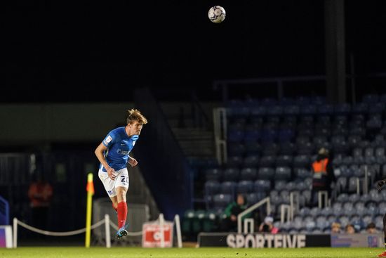 Portsmouth Defender Sean Raggett Heads Ball Editorial Stock Photo ...
