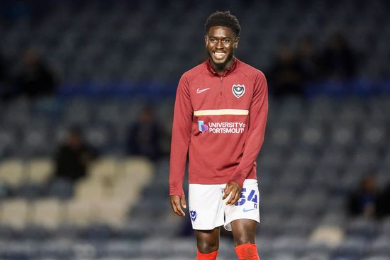 Portsmouth Defender Issiaga Kaba During Efl Editorial Stock Photo ...