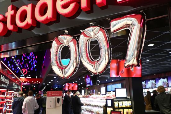 007 James Bond Balloons Filmstaden Westfield Editorial Stock Photo ...