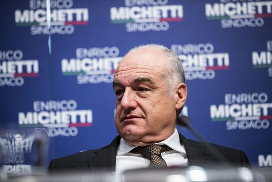Enrico Michetti Candidate Mayor Rome Centerright Editorial Stock Photo ...