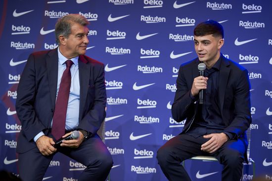 Pedri During His Contract Renewal Signing Editorial Stock Photo - Stock ...