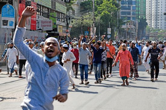 Muslims Chant Slogans During Demonstration Muslims Editorial Stock ...
