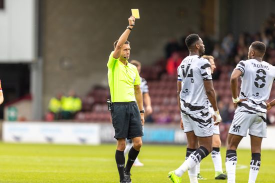 Referee Declan Bourne Books Scunthorpe United Editorial Stock Photo ...
