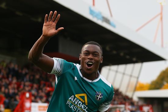 Isaac Olaofe Sutton United Scores First Editorial Stock Photo - Stock ...