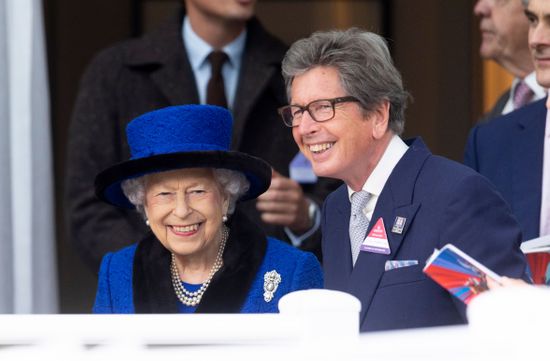 Queen Elizabeth Ii Her Racing Manager Editorial Stock Photo - Stock ...
