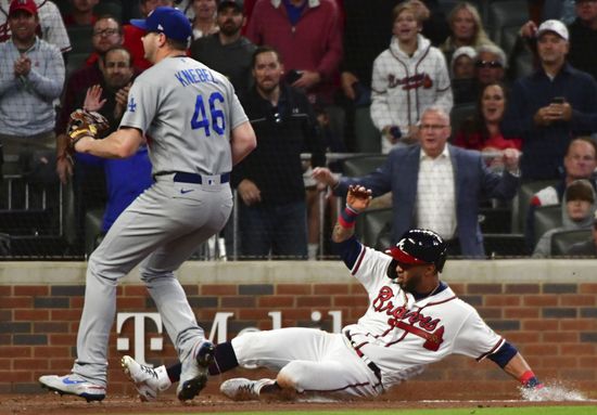 Atlanta Braves Left Fielder Eddie Rosario Editorial Stock Photo - Stock ...