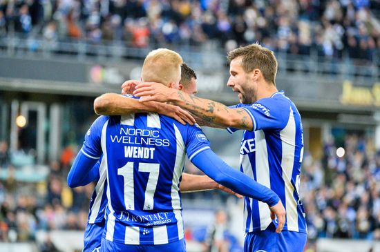 Oscar Wendt Celebrates Goal During Match Editorial Stock Photo - Stock ...