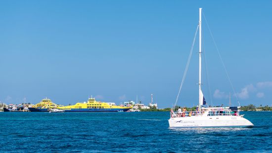 Ultramar Ferry Transportation Ships Moored Terminal Editorial Stock ...