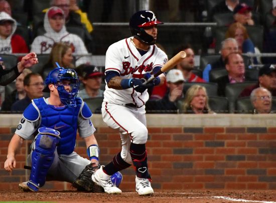 Atlanta Braves Left Fielder Eddie Rosario Editorial Stock Photo - Stock ...