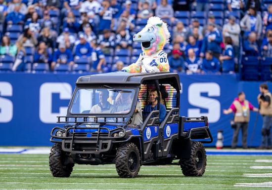 Colts Mascot Blue Brings Out Game Editorial Stock Photo - Stock Image ...