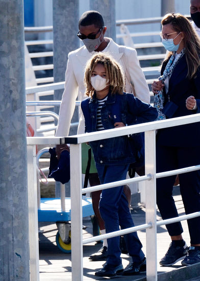 Exclusive Rapper Pharrell Williams Son Rocket Editorial Stock Photo ...