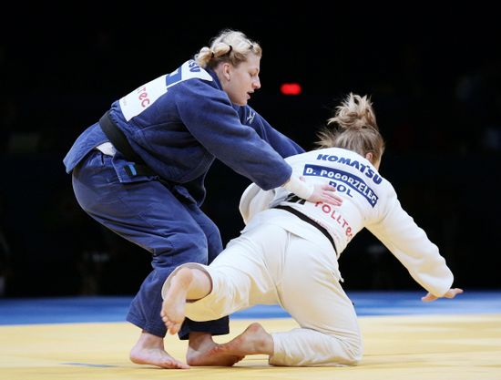 Daria Pogorzelec Poland Kayla Harrison Usa Editorial Stock Photo ...