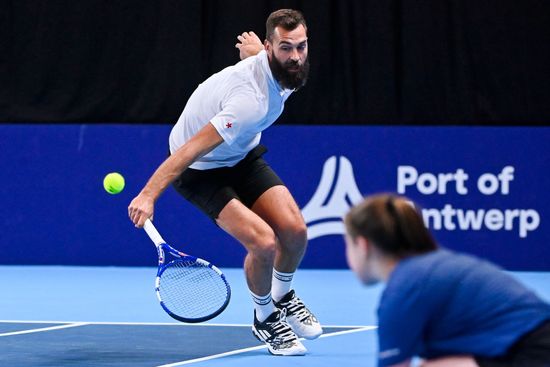 French Benoit Paire Pictured Action During Editorial Stock Photo ...