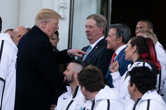 Us President Donald Trump Says Goodbye Editorial Stock Photo - Stock ...