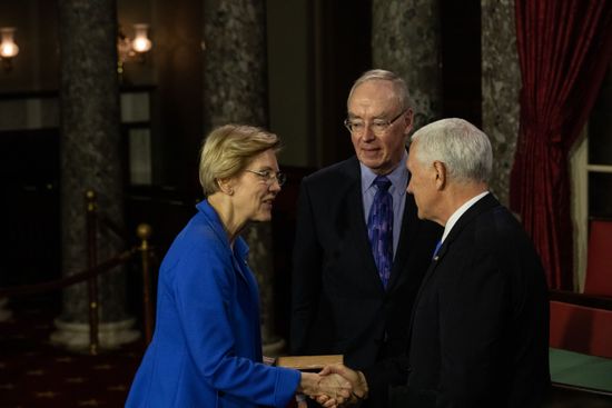 Sen Elizabeth Warren Dma L Shakes Editorial Stock Photo - Stock Image ...