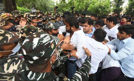 Student Activists National Students Union India Editorial Stock Photo ...