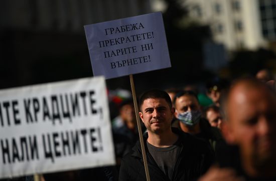 Protesters Hold Posters Reading Stop Robbery Editorial Stock Photo ...