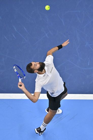 French Benoit Paire Pictured Action During Editorial Stock Photo ...