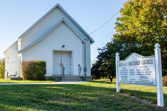 Dunkard Brethren Church Hart Michigan Pastored Editorial Stock Photo ...