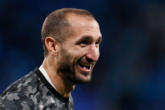 Giorgio Chiellini Juventus Smiles During Warmup Editorial Stock Photo ...