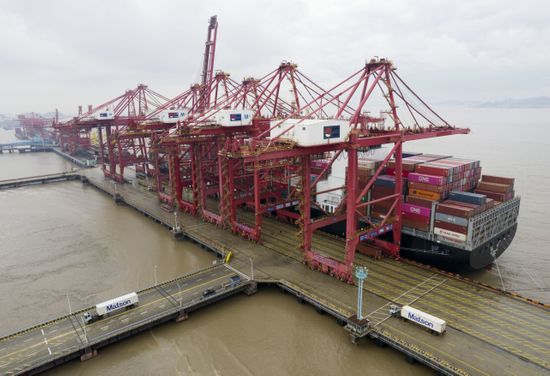 Beilun Phase Iii Container Terminal Ningbo Editorial Stock Photo ...