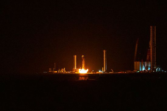 Spacex Preformed Preburner Engine Test On Editorial Stock Photo - Stock ...
