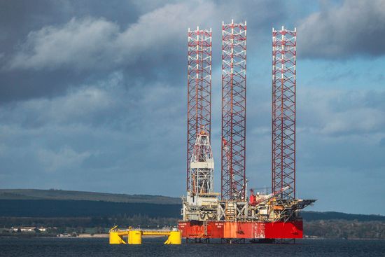 General View Disused Oil Rigs Anchored Editorial Stock Photo - Stock ...