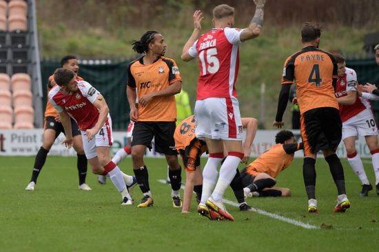 Shaun Brisley 4 Wrexham Heads Ball Editorial Stock Photo - Stock Image ...