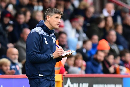 Stevenage Fc Manager Alex Revell During Editorial Stock Photo - Stock ...