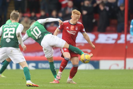 Aberdeens Matty Longstaff 44 Martin Boyle Editorial Stock Photo - Stock ...