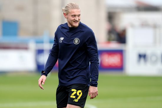 Luke Armstrong Harrogate Town Warms During Editorial Stock Photo ...