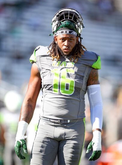 Uab Blazers Linebacker Alex Wright 16 Editorial Stock Photo - Stock ...