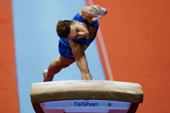 Thomas Grasso Italy Competes Mens Vault Editorial Stock Photo - Stock ...