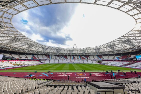 General View Inside London Stadium During Editorial Stock Photo - Stock ...