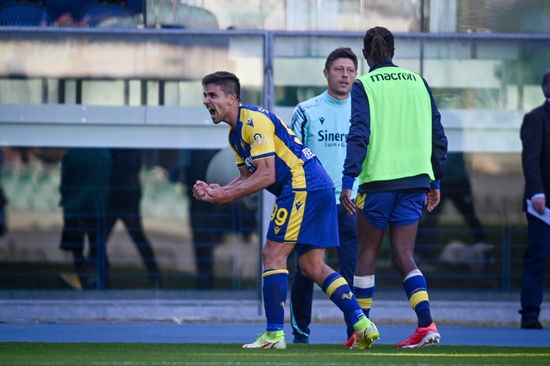 Giovanni Simeoni Verona Celebrates After Scoring Editorial Stock Photo ...